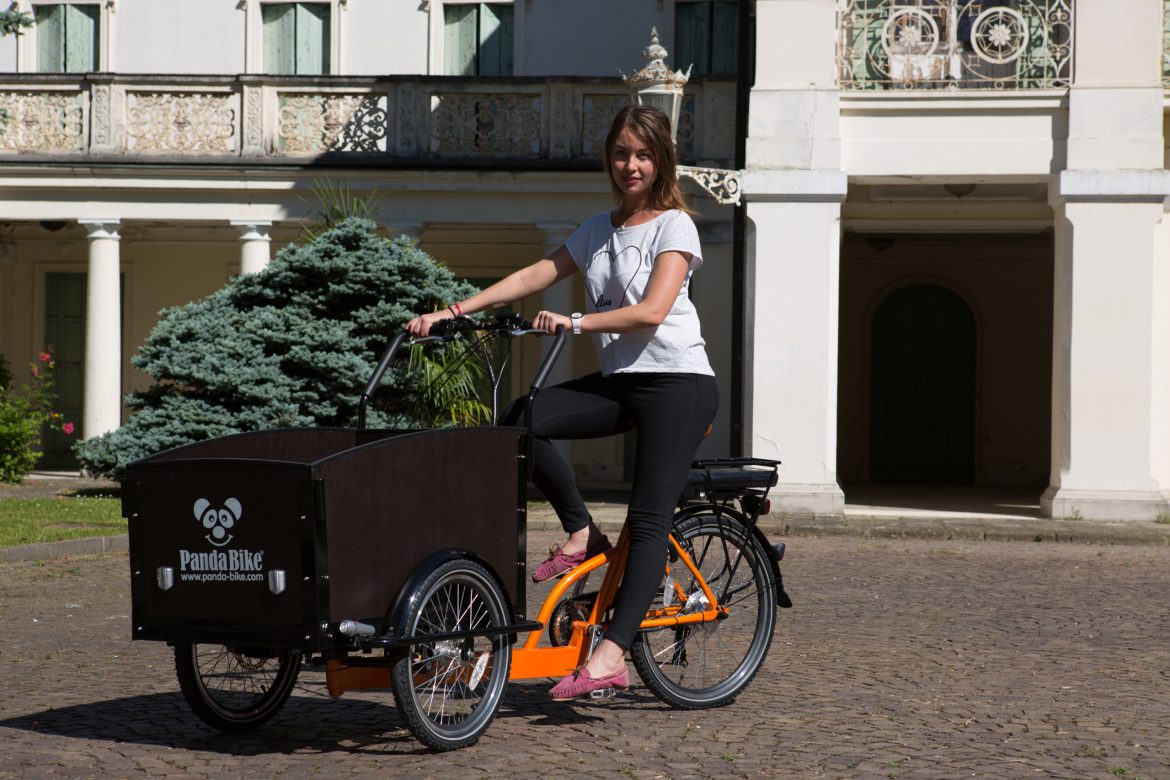 Minivan-panda bike-cargo bike-trasporto bambini - Manolo Bikes